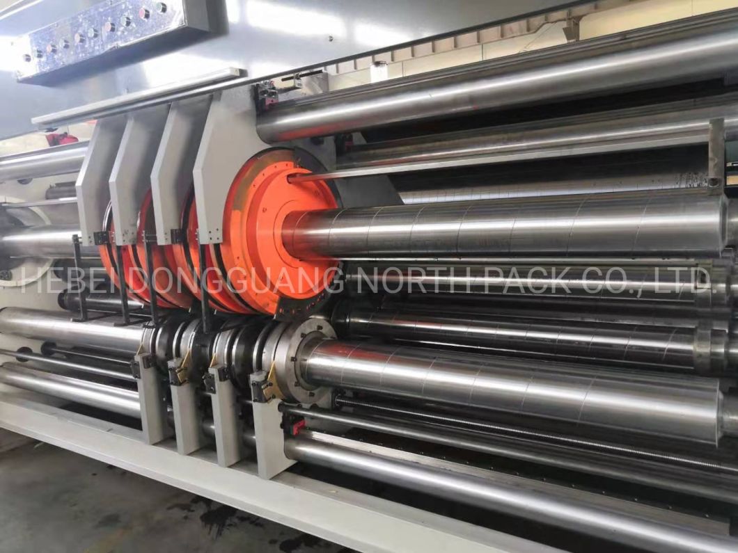 Four Color Corrugated Paper Printing Die-cutting Vibrator Stacker Machine