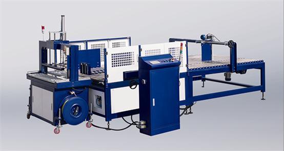 Automatic PP belt carton box tying package machine